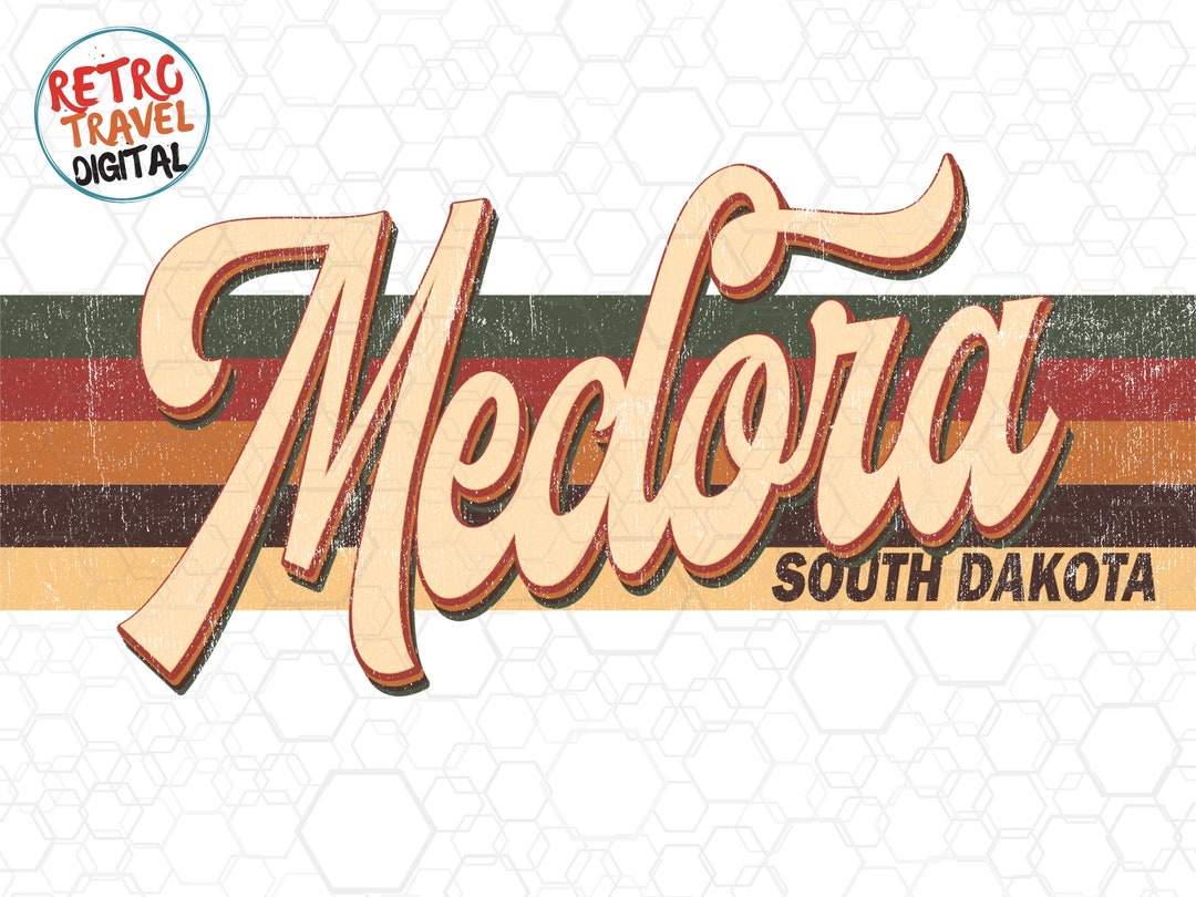 Vintage South Dakota Medora Sublimation Design, Retro, Vintage ...