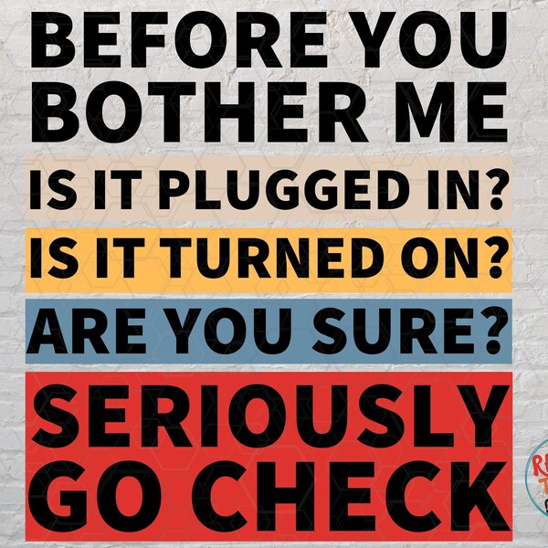 Funny Tech Support Checklist - Etsy