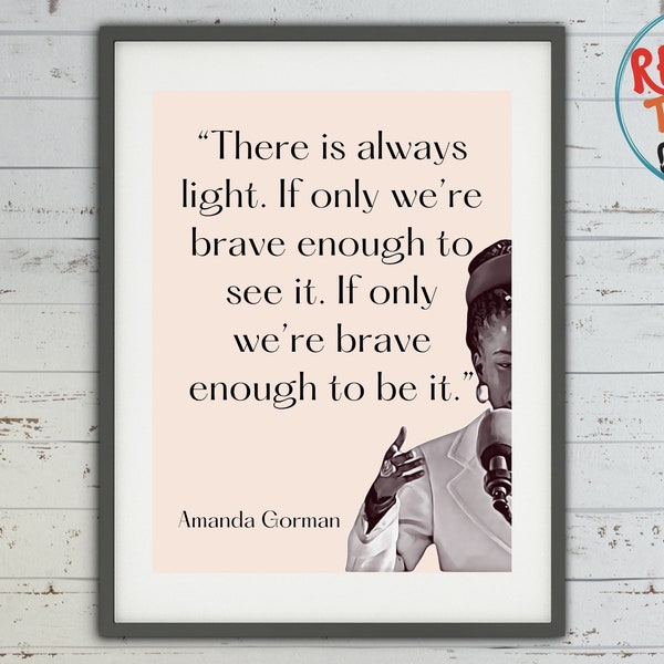 Amanda Gorman Print - Etsy UK