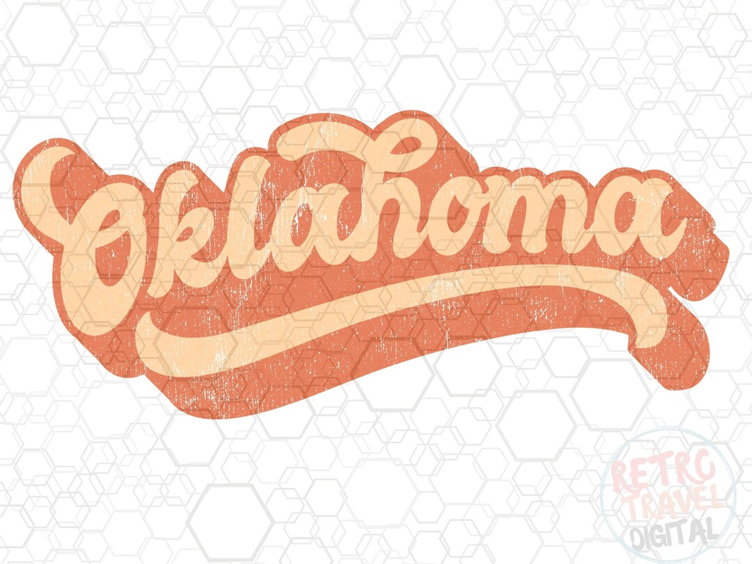Vintage Oklahoma Sublimation Design, Retro,Vintage,Distressed,Grunge ...