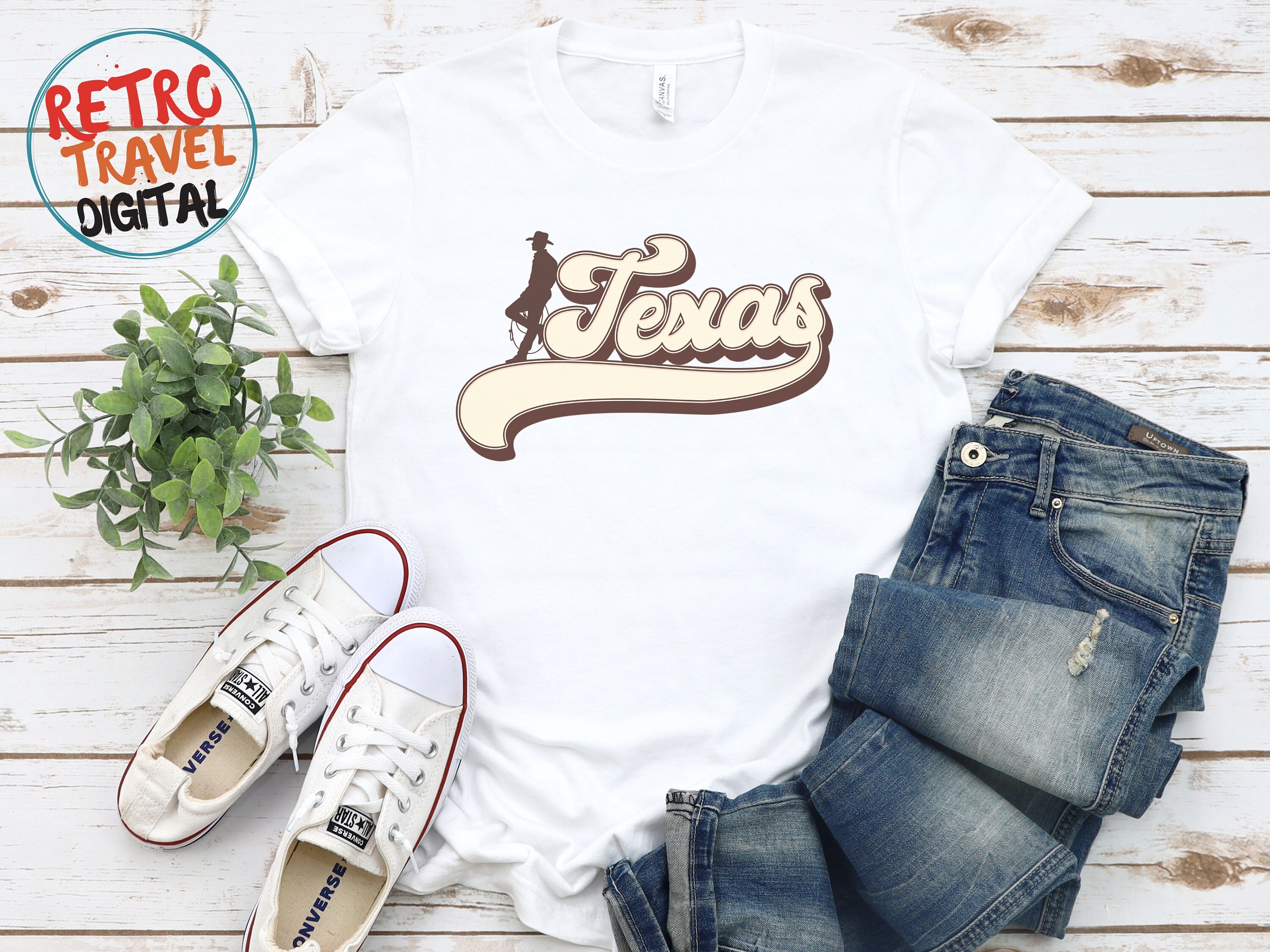 Vintage Texas Cowboy Sublimation Design Retro Vintage - Etsy