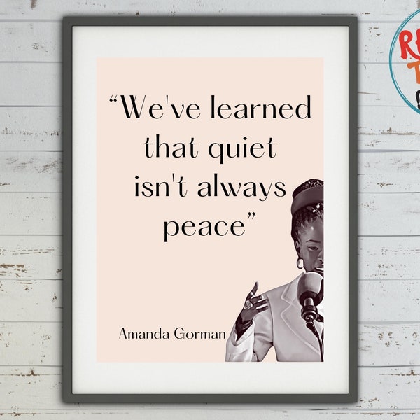 Amanda Gorman Print - Etsy UK