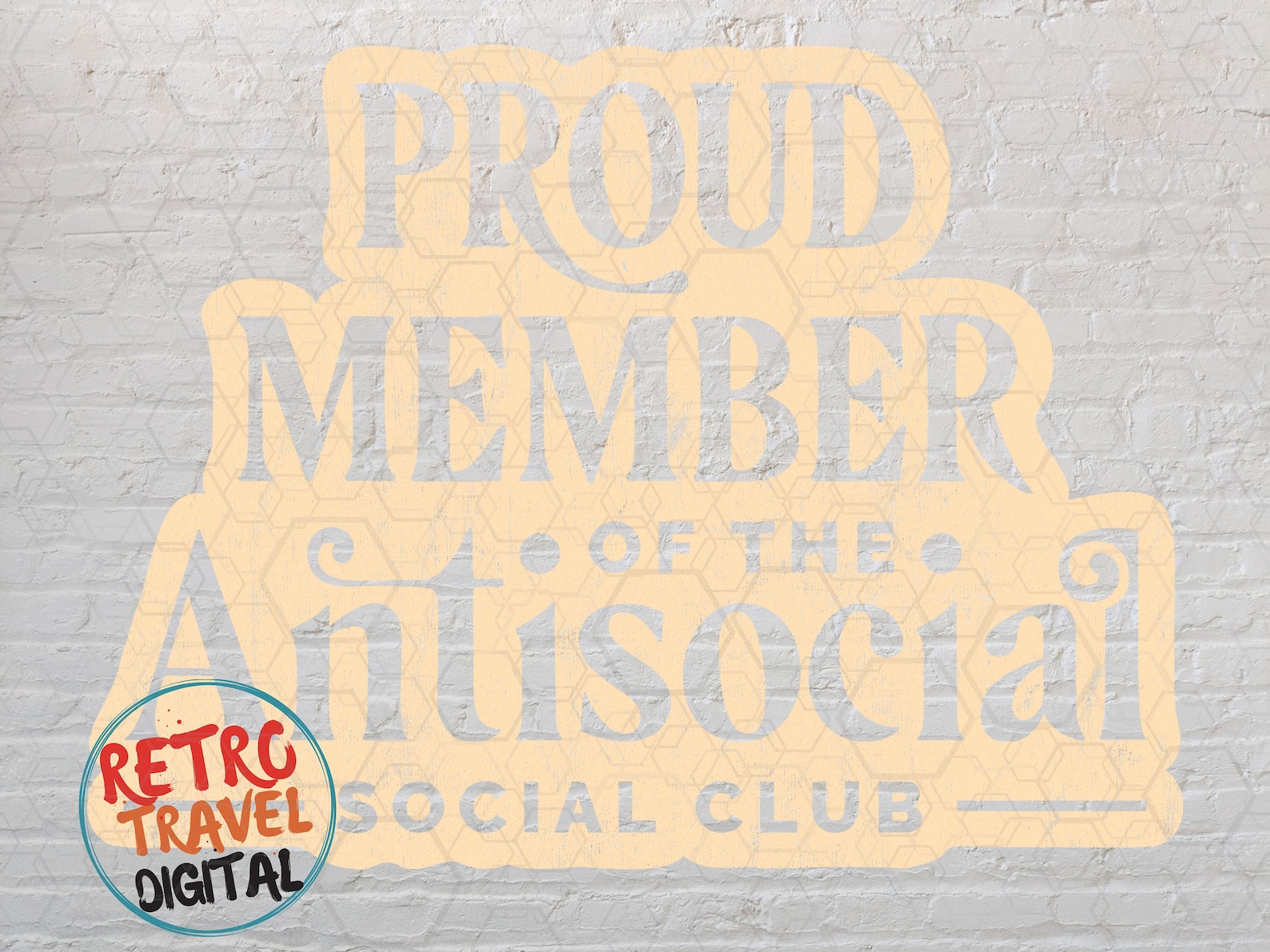 Proud Member of the Antisocial Club PNG Antisocial Funny SVG - Etsy