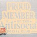Proud Member of the Antisocial Club PNG Antisocial Funny SVG Introvert ...