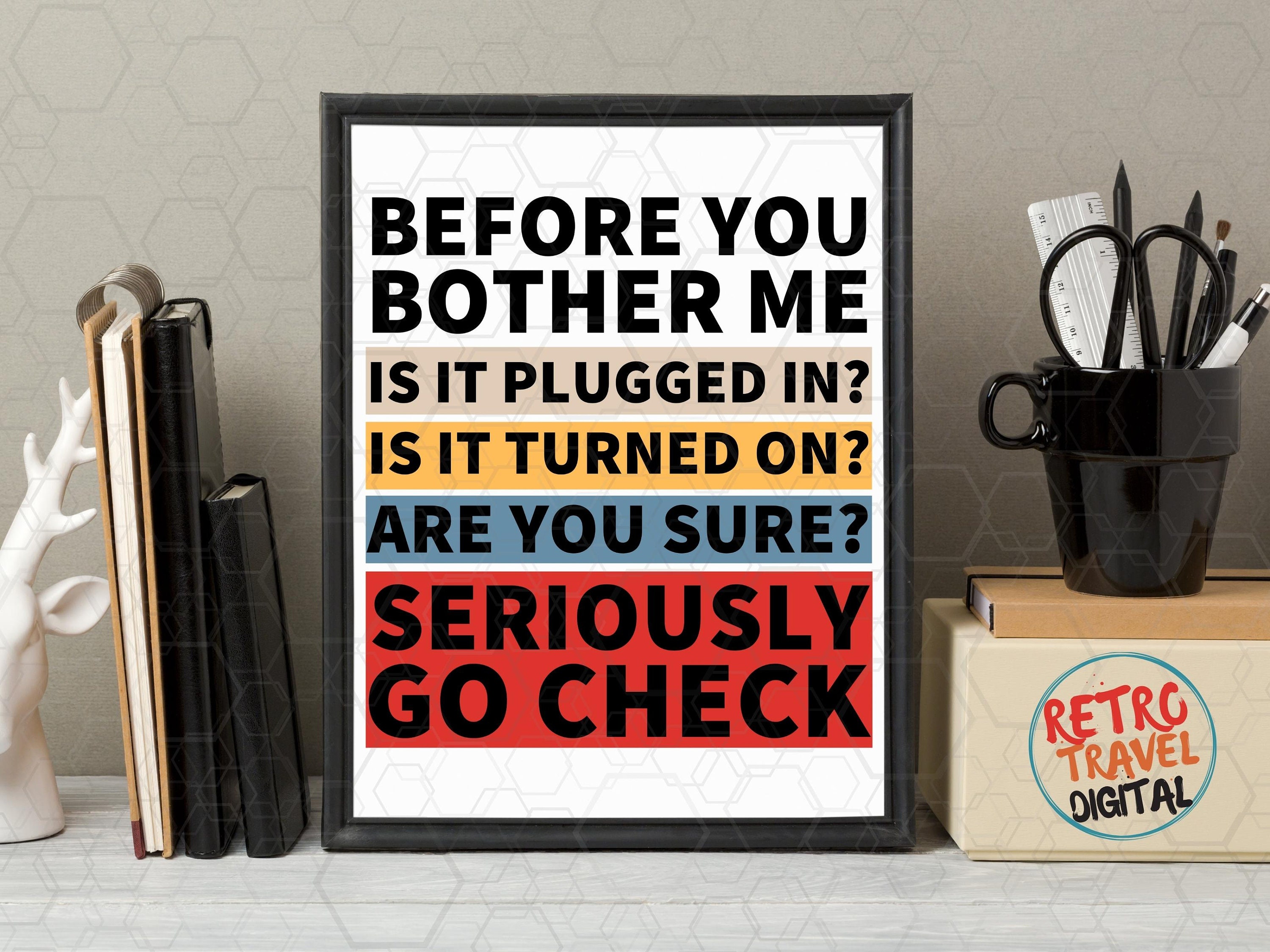 Funny Tech Support Checklist Pnggeek Techie Image Tech - Etsy