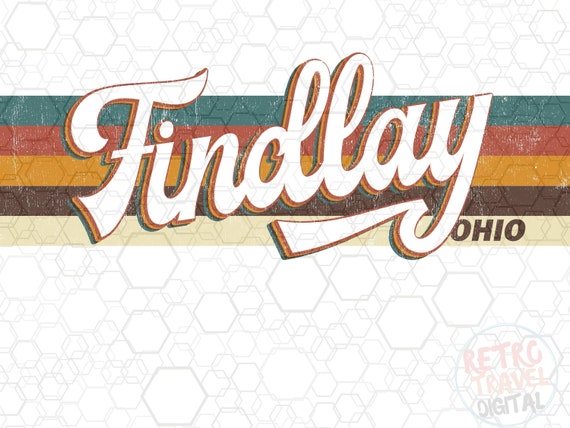 Vintage Ohio Findlay Sublimation Design | Etsy