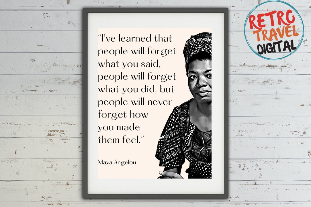 Inspirational Print, Maria Angelou, Wall Art, Printable Art, Wall Art ...