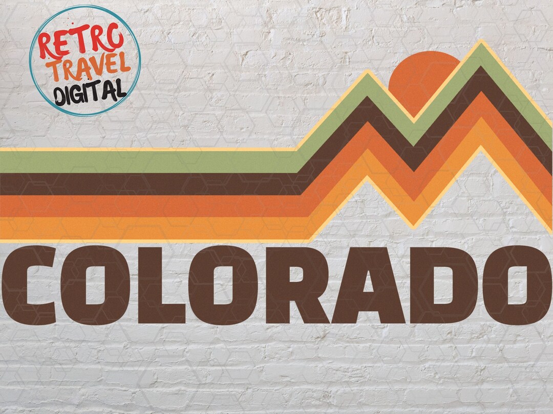 Vintage Colorado Sublimation Design, Retro, Vintage, Distressed, Grunge ...
