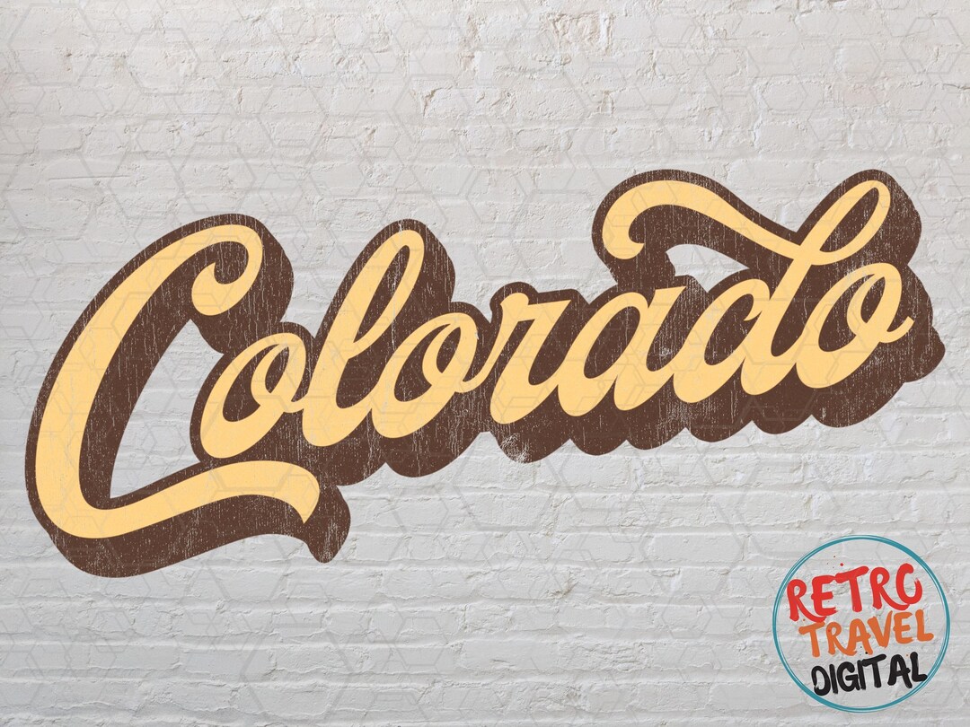 Vintage Colorado Sublimation Design, Retro, Vintage, Distressed, Grunge ...