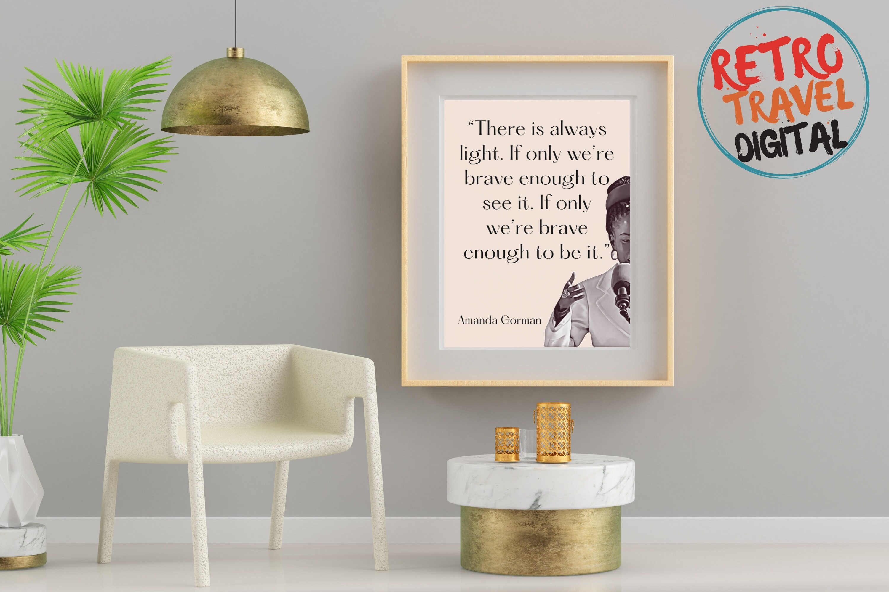 Inspirational Print Amanda Gorman Wall Art Printable Art - Etsy