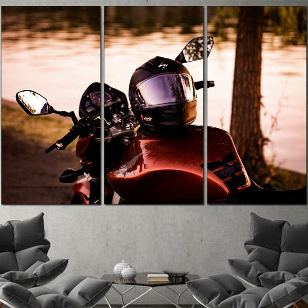 Motorcycle Wall Art - Etsy