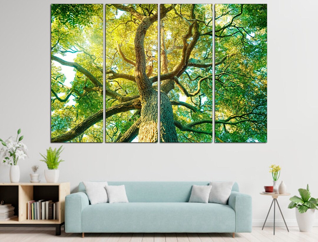 Tree Print Forest Wall Art Canvas Print Wall Art Decor - Etsy