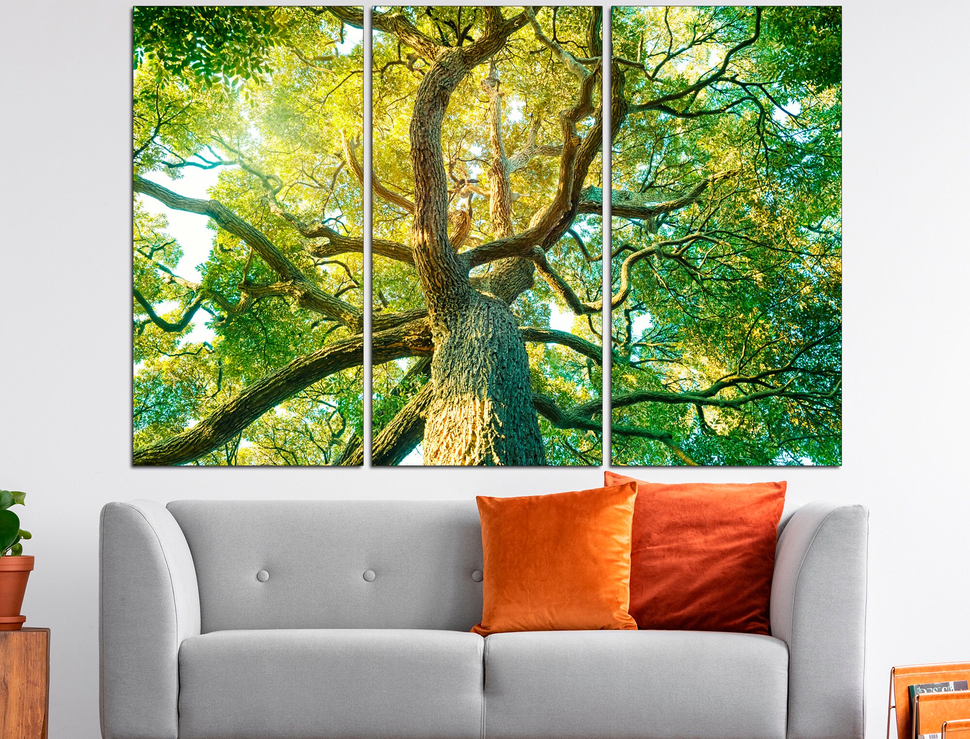 Tree Print Forest Wall Art Canvas Print Wall Art Decor - Etsy