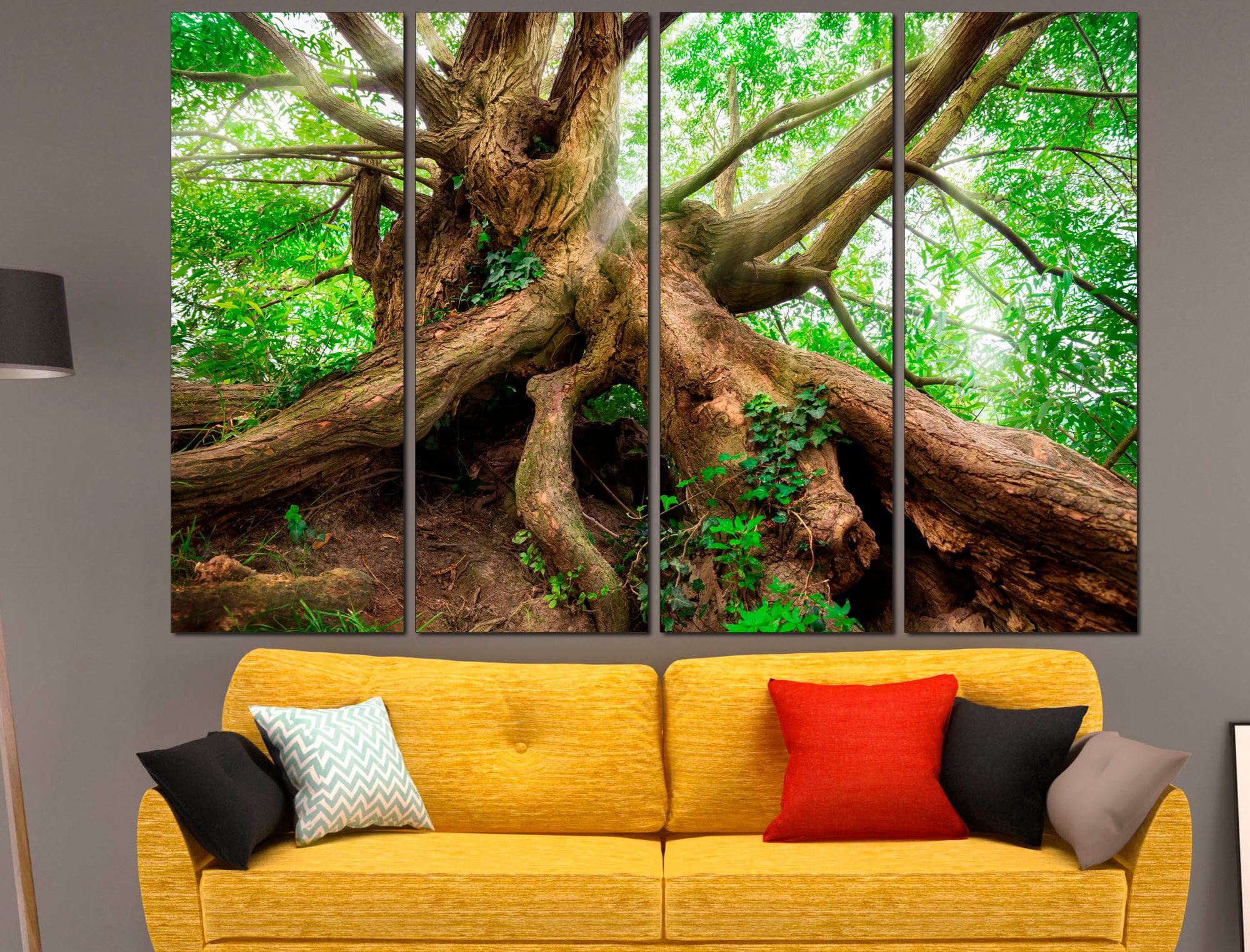 Tree Wall Art Forest Prints Nature Canvas Art Tree Print Large - Etsy
