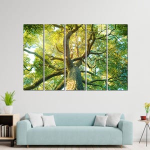 Tree Print Forest Wall Art Canvas Print - Etsy