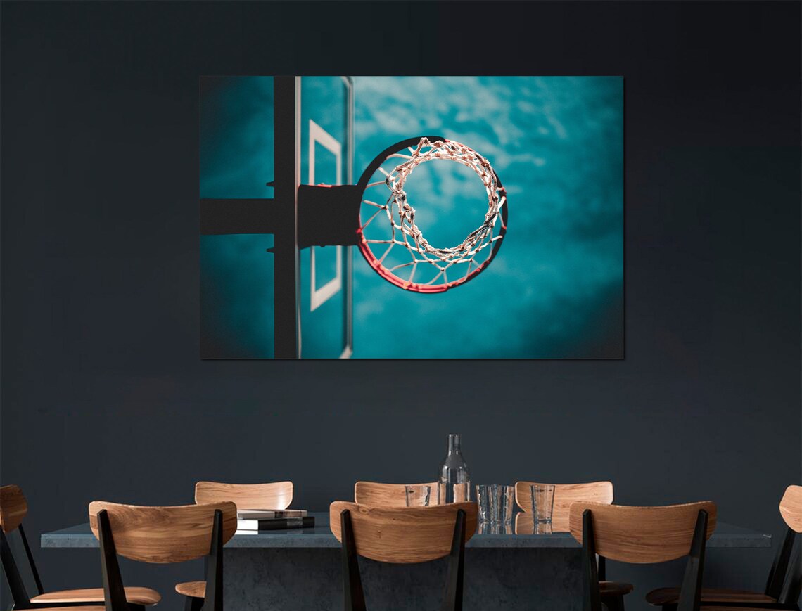 Basketball Hoop Art Basketball Decor Motivational Poster Basketball ...