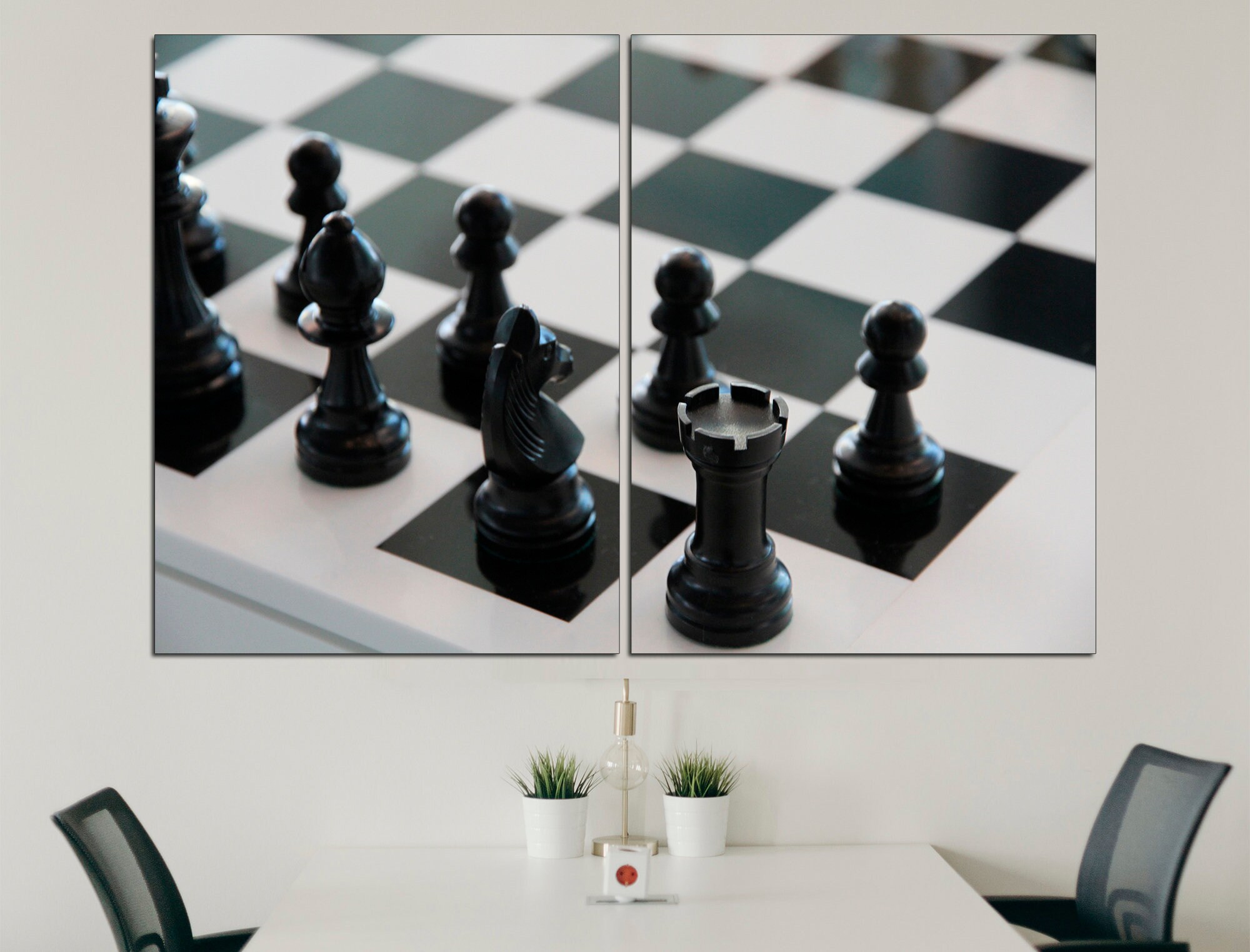 Chess Game Wall Art Chess Pieces Print Motivational Poster - Etsy