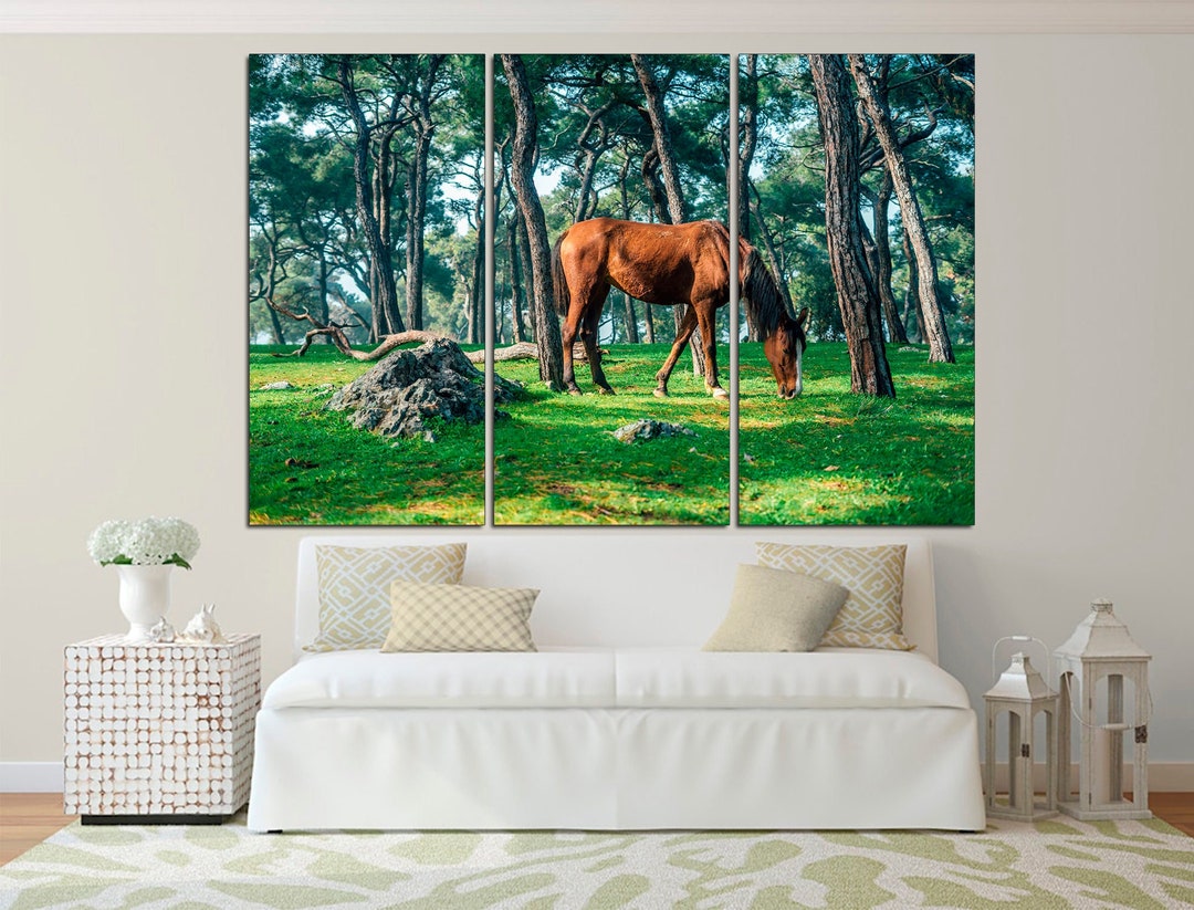 Horse Printable Horse Canvas Art Nature Print - Etsy