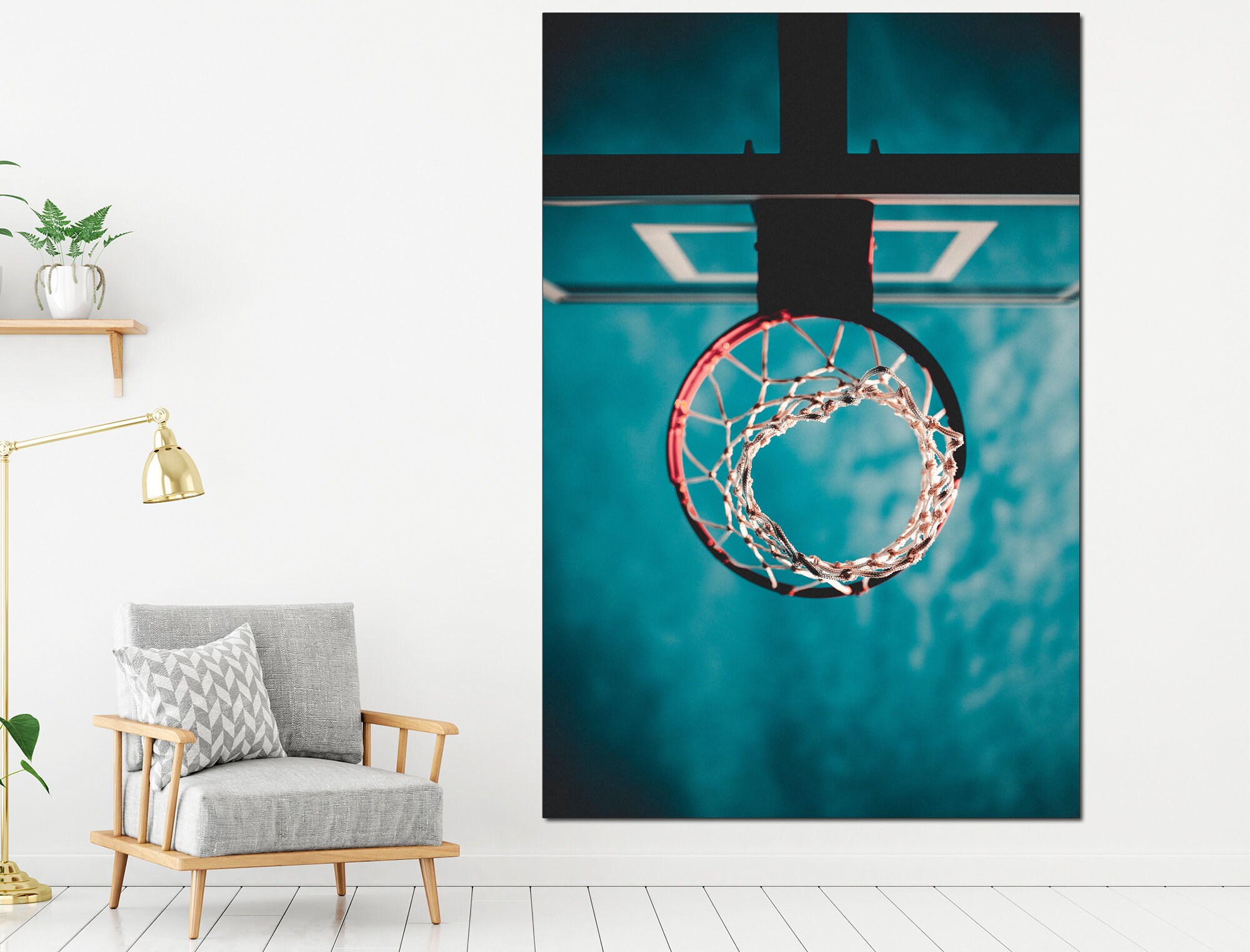Basketball Hoop Art Basketball Decor Motivational Poster Basketball ...
