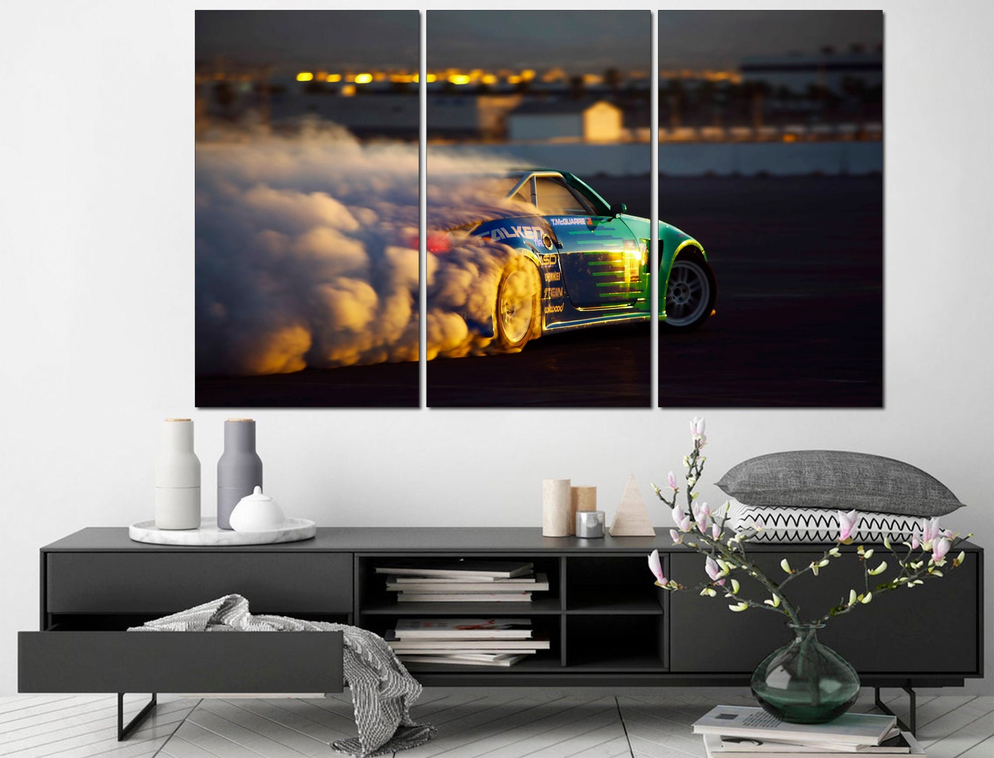 Race Car Canvas Painting