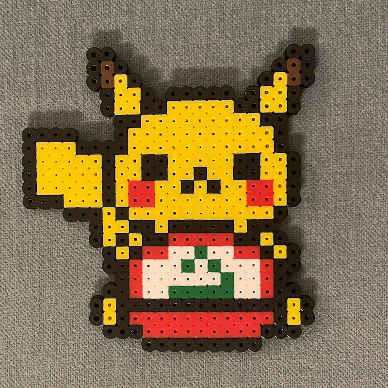 Pikachu Perler - Etsy