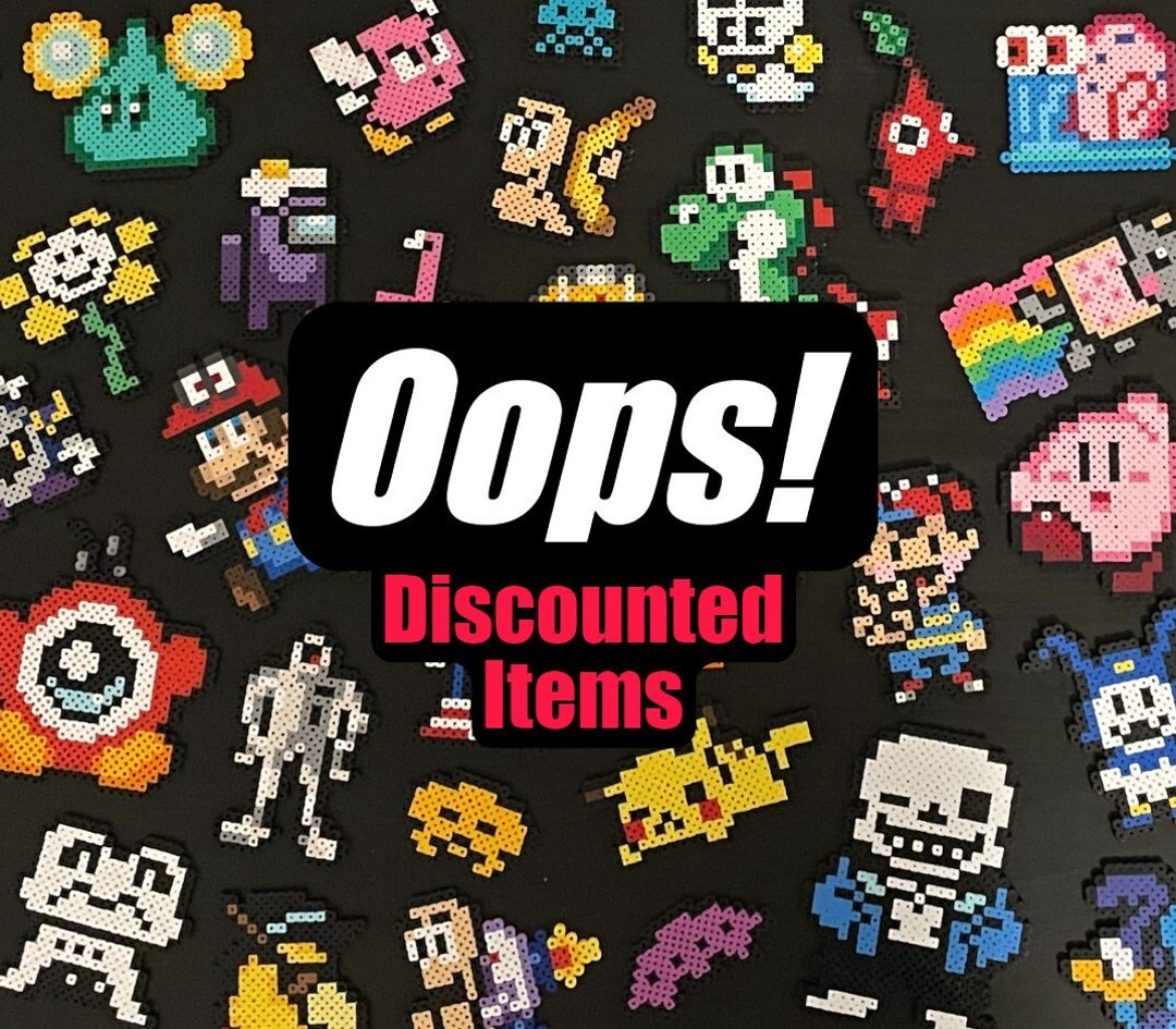 DISCOUNTED Oops! Mistake Bargain Bin Magnet Perler Bead Art - Etsy