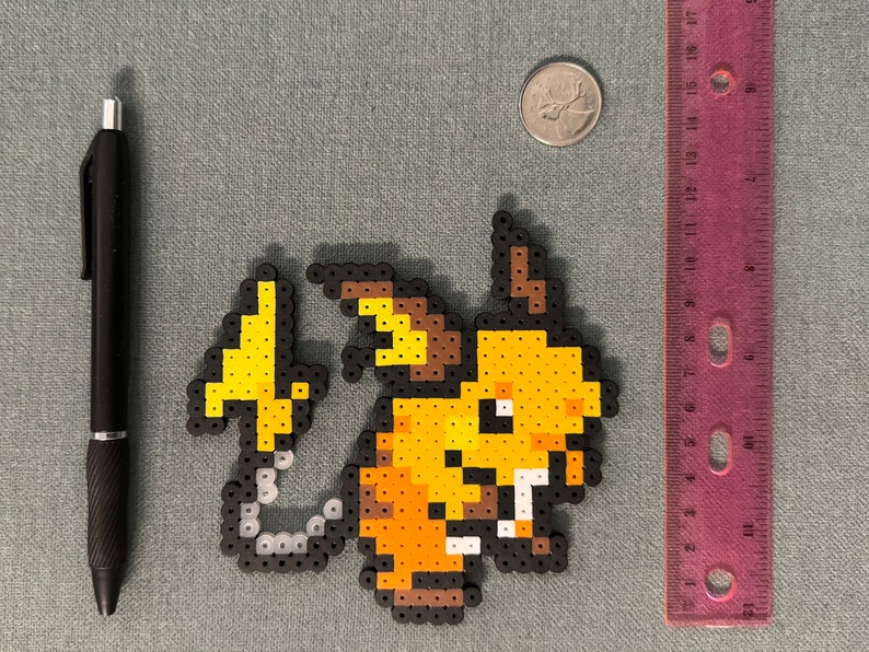 Electric Mons Mascot 8-bit Sprites Video Game Magnet Perler Bead Art - Etsy