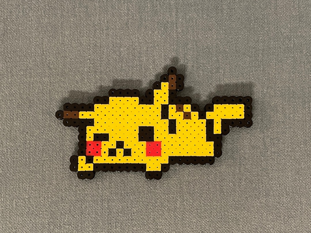 Pokemon Sleepy Pikachu Chibi Cute Nintendo Magnet Perler Bead Art ...