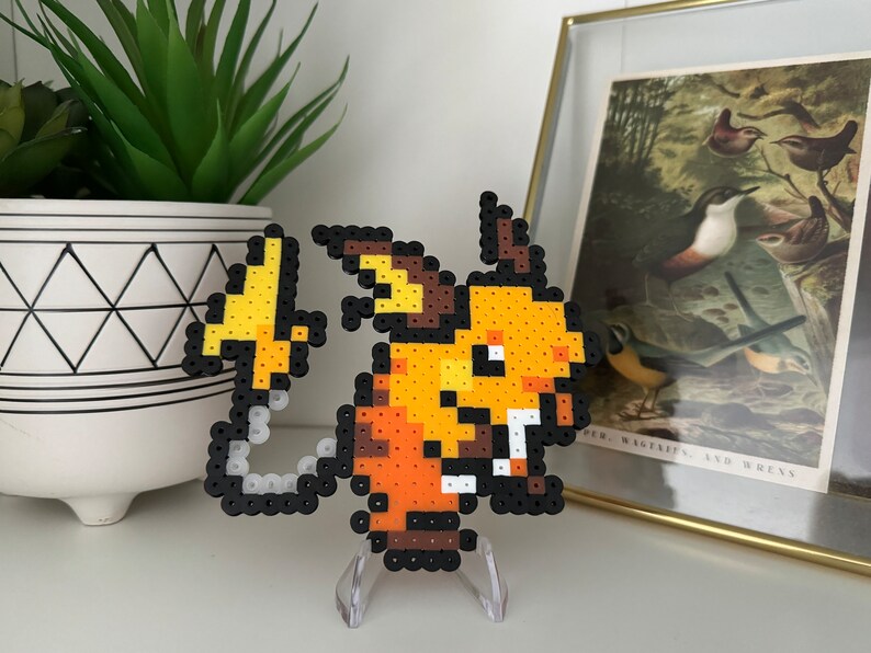 Electric Mons Mascot 8-bit Sprites Video Game Magnet Perler Bead Art - Etsy