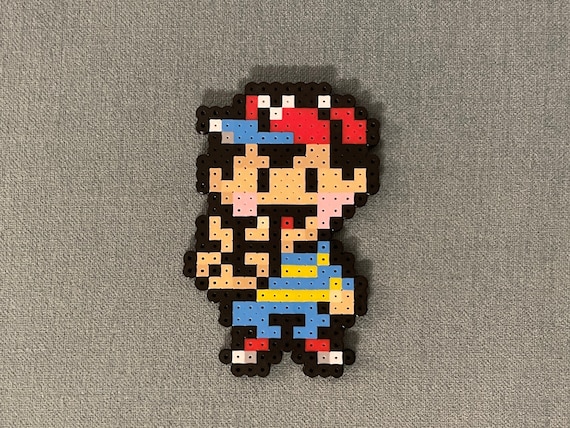 Earthbound Ness Peace Sign Posing Mother Magnet Perler Bead | Etsy