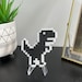 Dinosaur Game T-rex No Internet Browser Game Magnet Perler Bead Art - Etsy