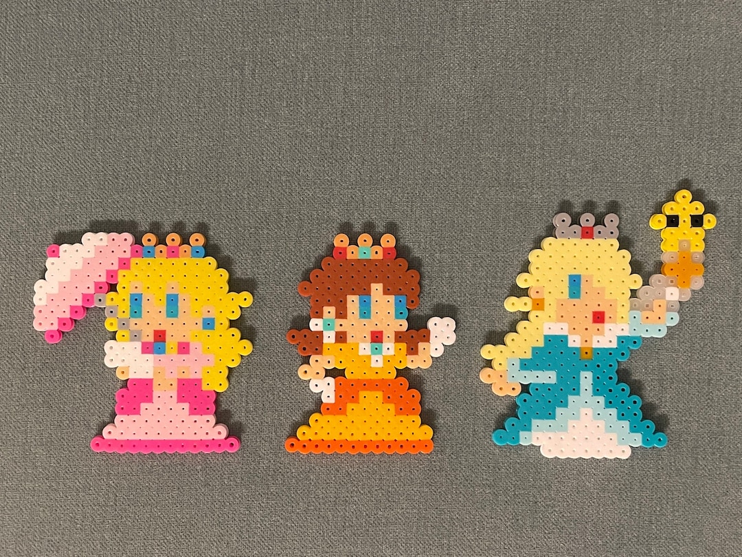 Princess Peach, Daisy, and Rosalina Super Mario Bros. Sprites Nintendo ...