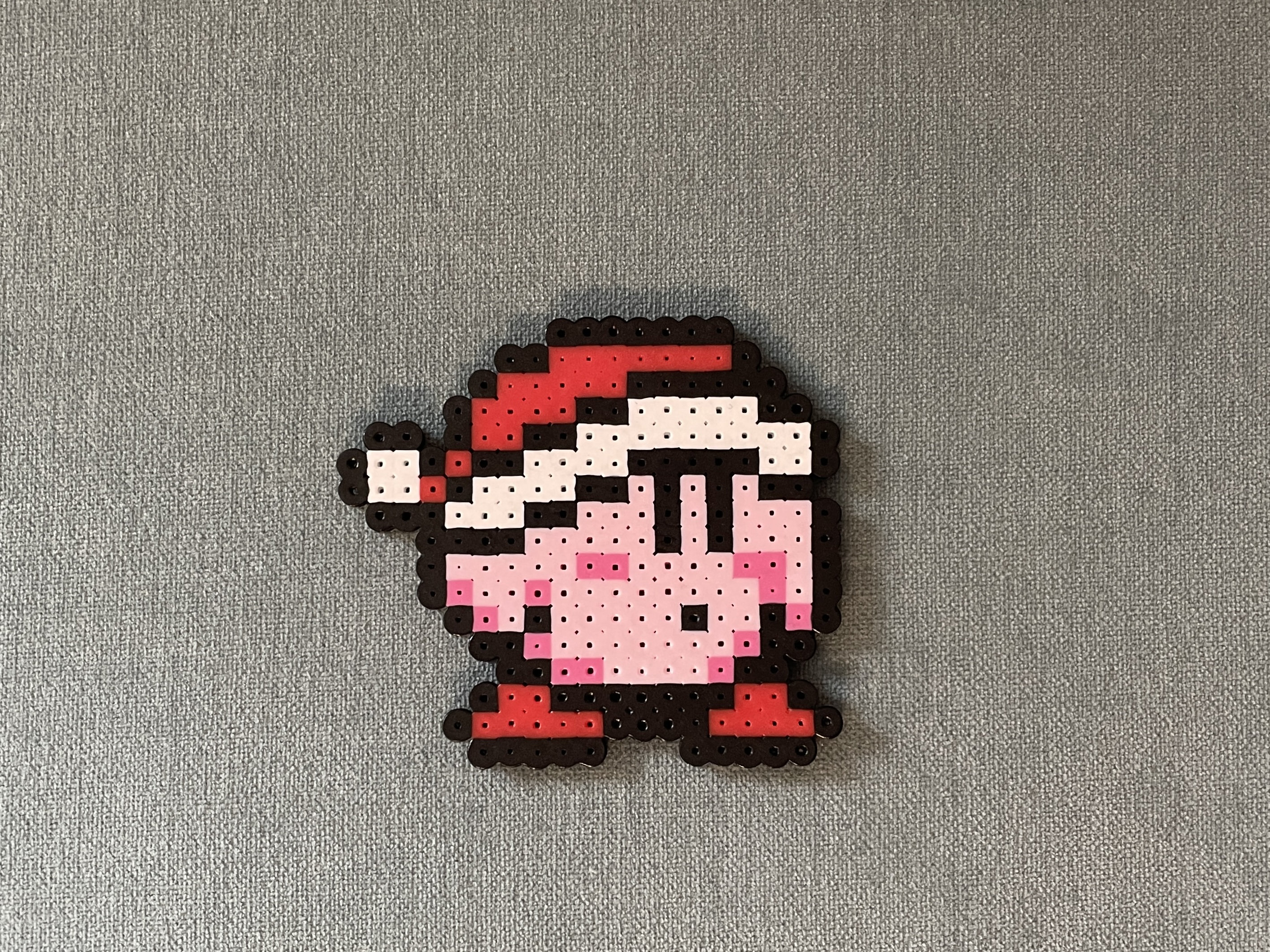 Kirby With Santa Hat 8-bit Christmas X-mas Ornament Nintendo Magnet ...