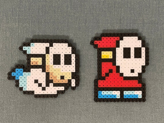 Shy Guy and Boo Guy Super Mario Bros. Nintendo Magnet Perler - Etsy Finland