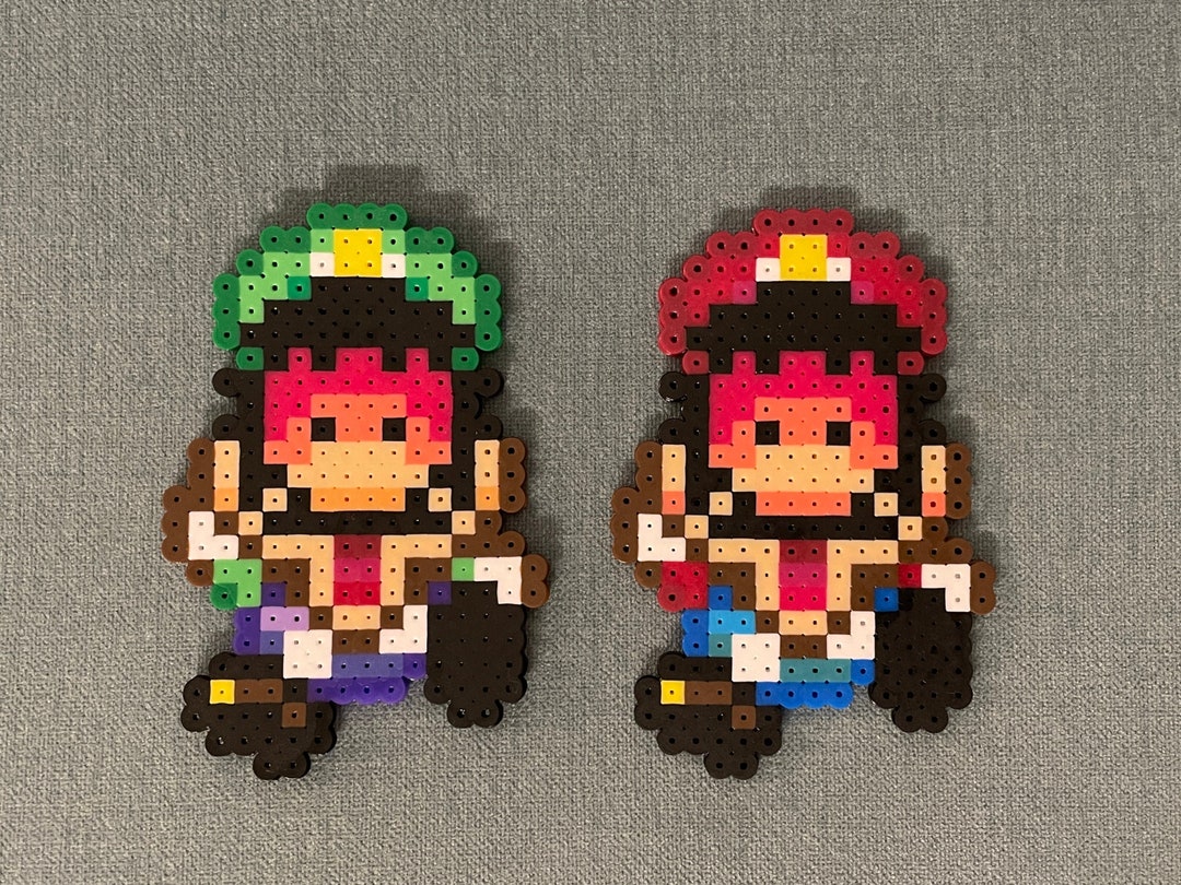 Super Mario World Mario and Luigi Death Sprites SNES Nintendo Magnet ...