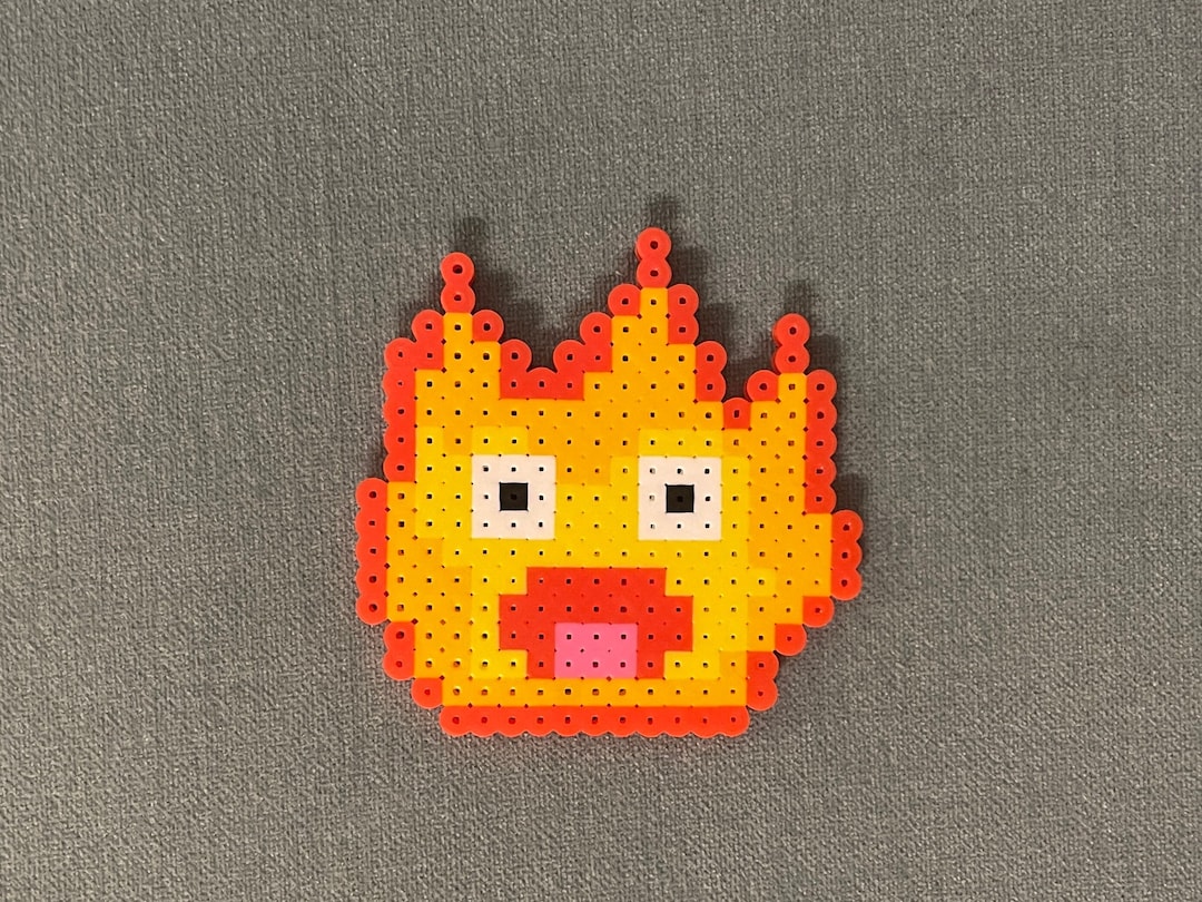 Calcifer Howl's Moving Castle Studio Ghibli Magnet Perler Bead Art - Etsy