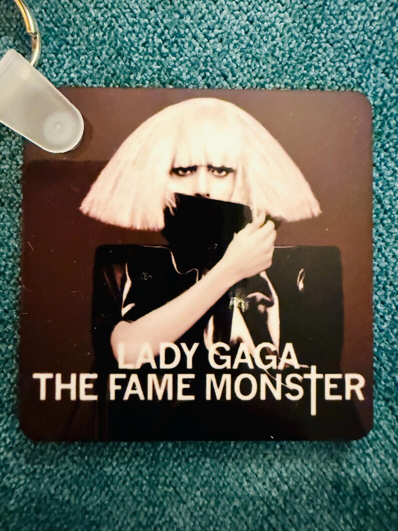 Lady Gaga - the Fame Monster Album Cover Keychain - Etsy