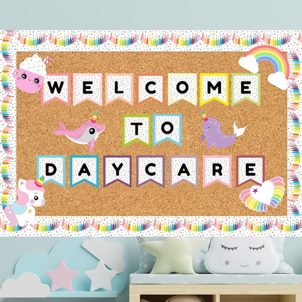 Daycare Welcome Bulletin Board Printables - Etsy