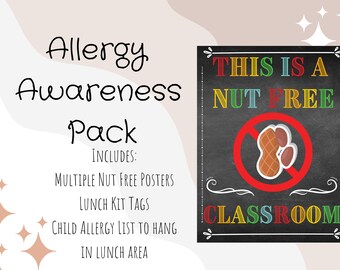 Allergy Awareness Classroom Sign - Etsy