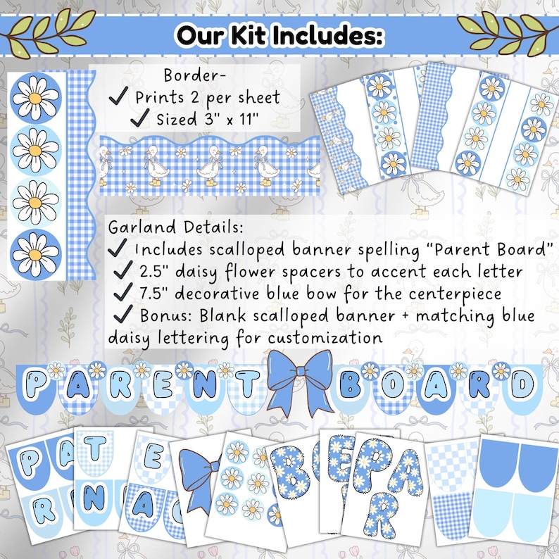 Silly Goose Editable Parent Board Kit | Daycare Bulletin Board ...