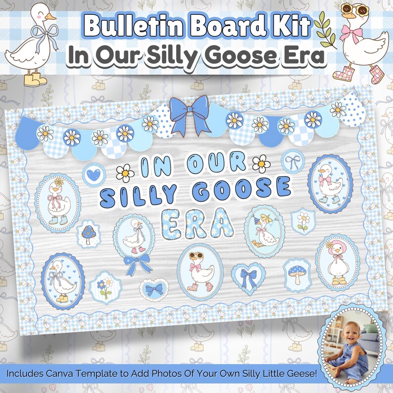 Vintage Retro Country Goose Bulletin Board Kit | Silly Goose Era ...