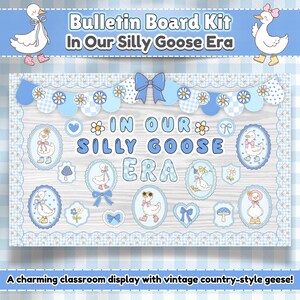Vintage Retro Country Goose Bulletin Board Kit | Silly Goose Era ...