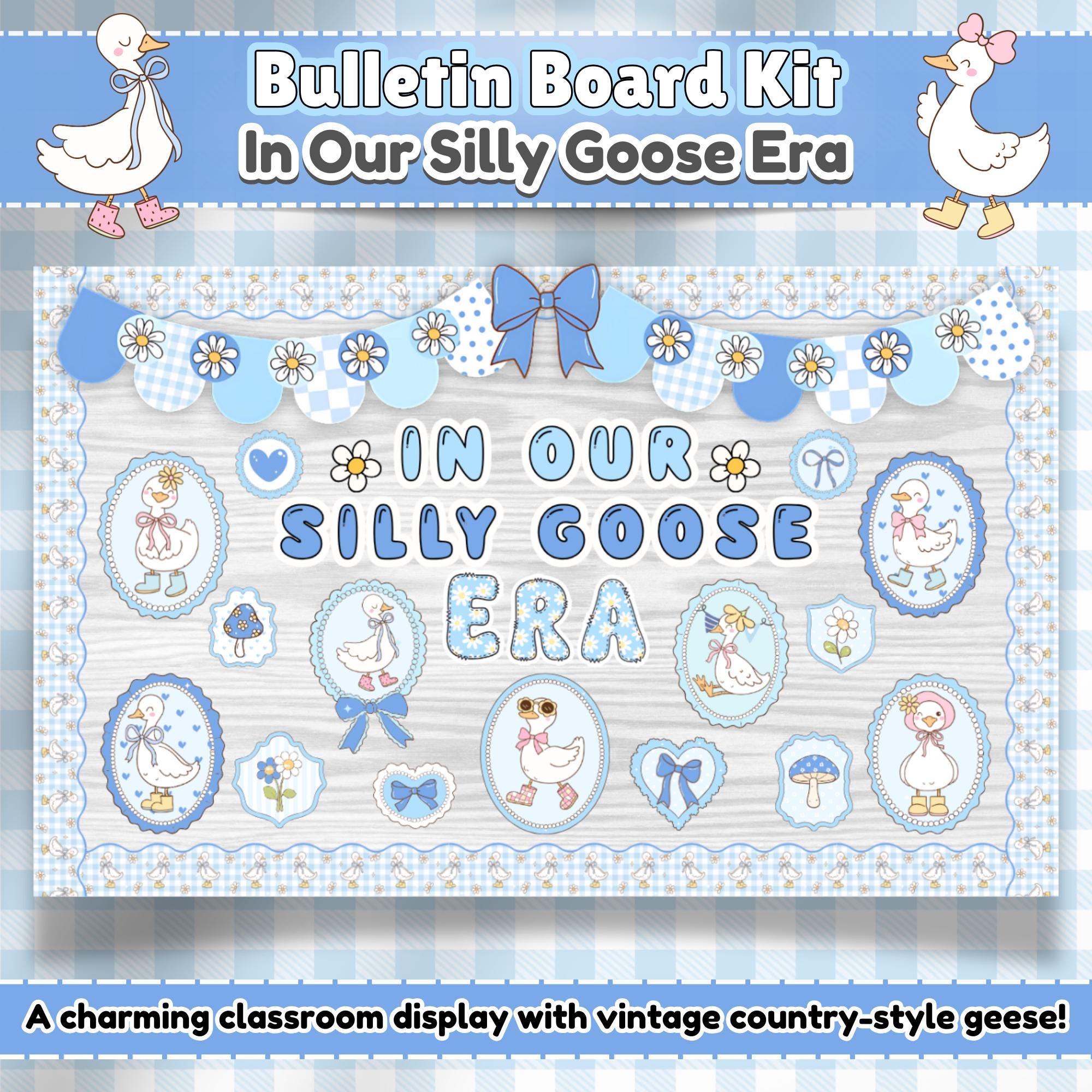 Vintage Retro Country Goose Bulletin Board Kit | Silly Goose Era ...