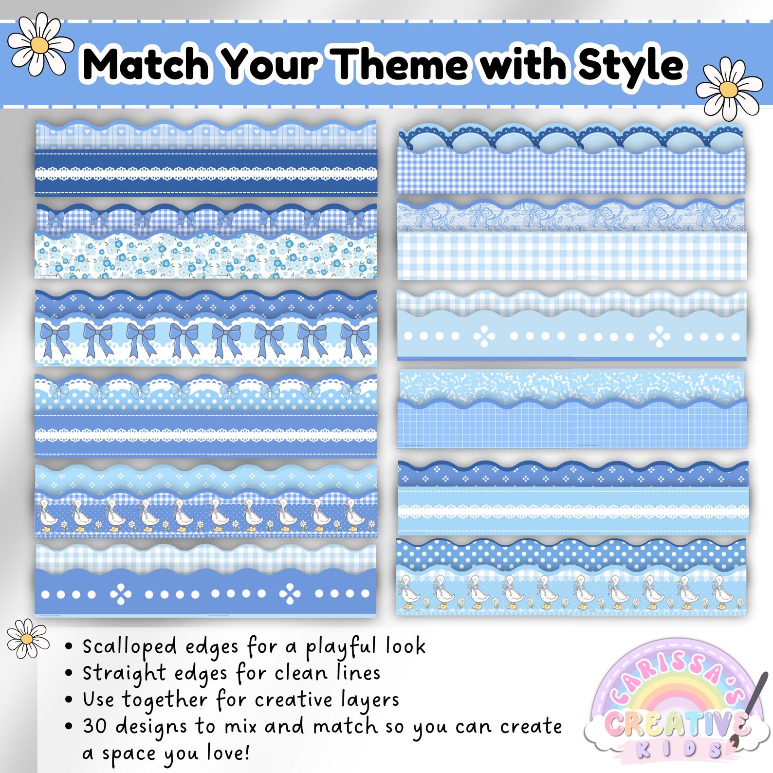 Silly Goose Bulletin Board Borders | Printable Classroom Decor ...