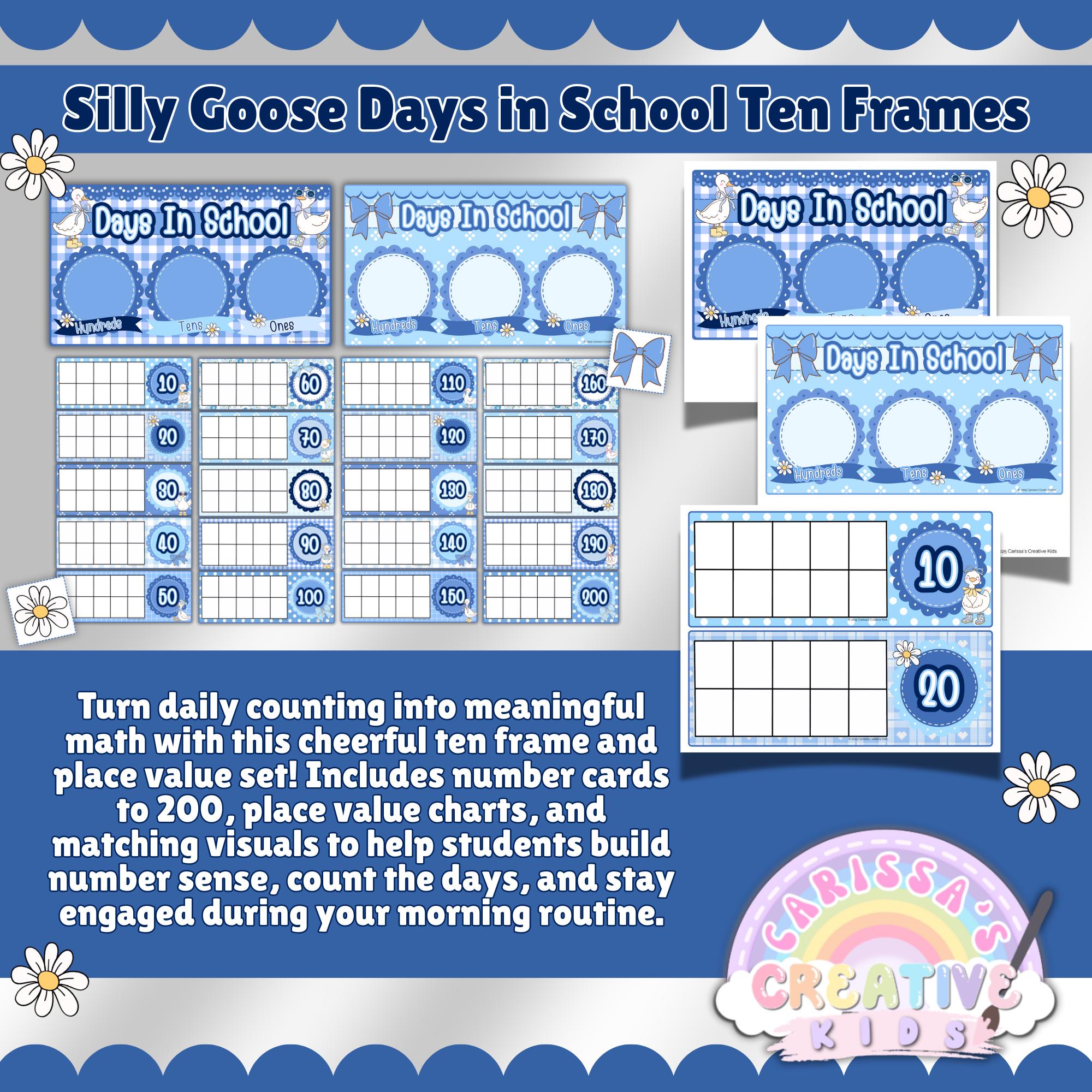 Silly Goose Classroom Decor Bundle | Alphabet Posters, Math Charts ...