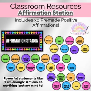 Affirmation Station | Classroom Decor | Daycare Printable | Preschool ...