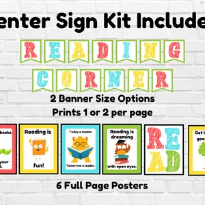 Daycare Reading Corner Bulletin Board Preschool Reading Center Daycare ...