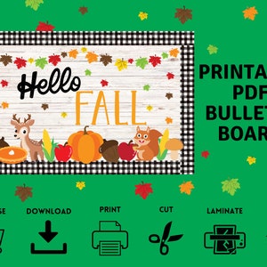 Fall Classroom Bulletin Board | Cute Halloween Class Decor | Autumn ...