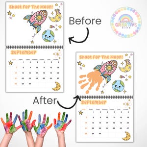 2025 Handprint Calendar | Printable Keepsake Art | Perfect Gift for ...