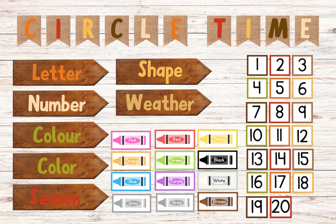 Circle Time Board | Daycare Learning | Preschool | Homeschool | Focus ...